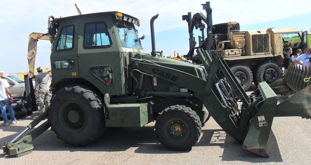 Bulletproof CASE backhoe loader | Blind Bat News